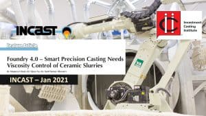 INCAST features Rheonics - "Foundry 4.0 – Smart Precision Casting Needs ...